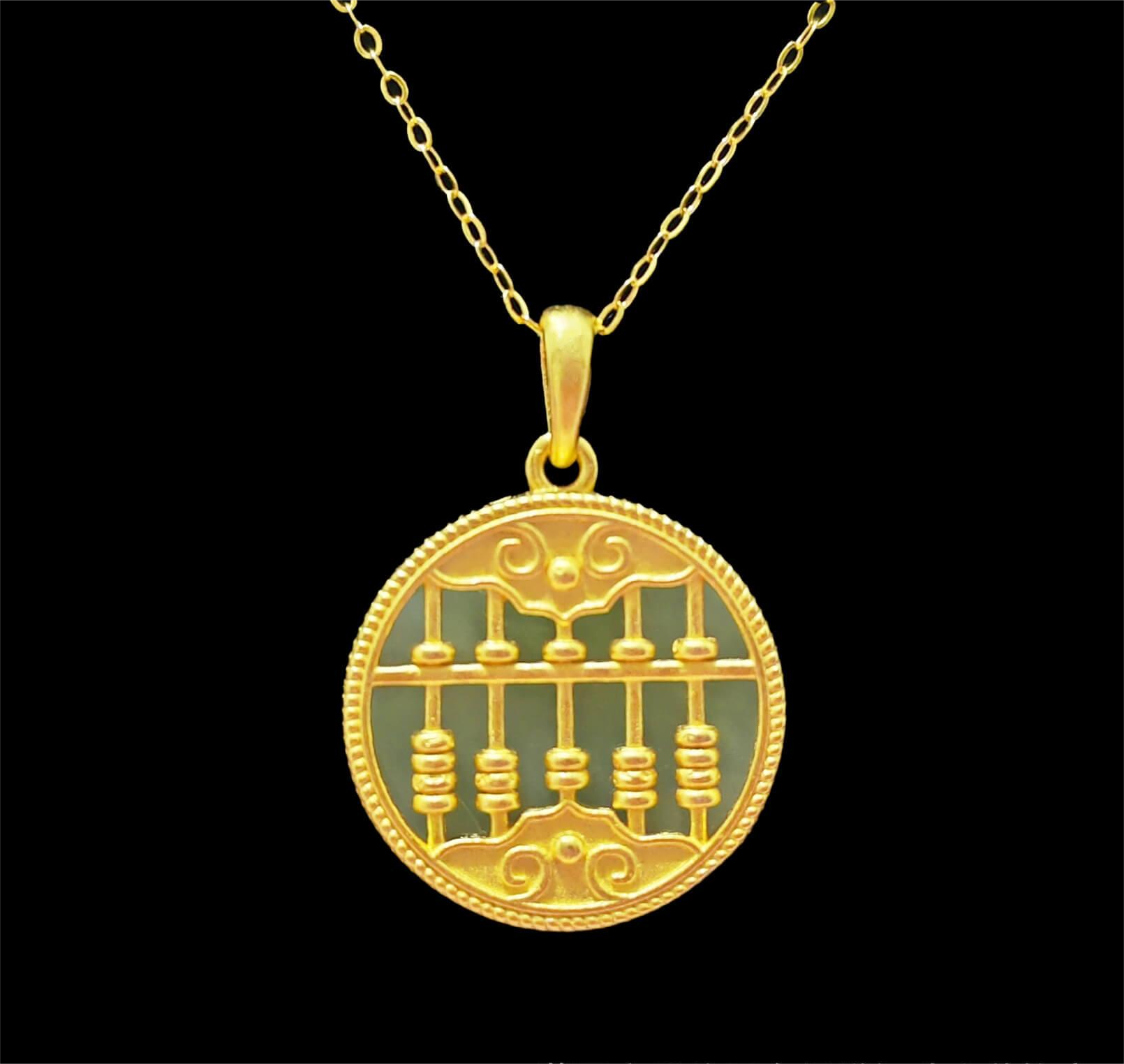 Natural Jade Abacus Necklace– CICIDC